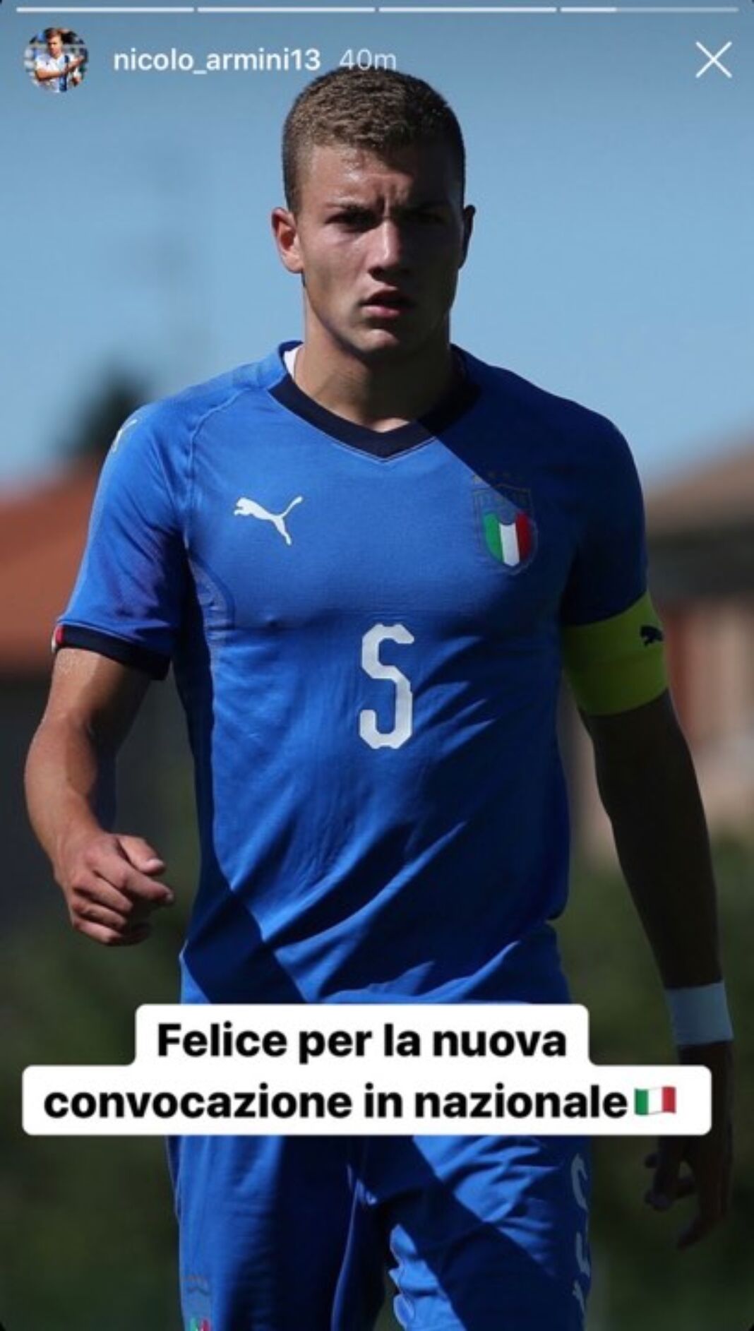 Italia Under19, nuova chiamata per Armini: «Felice per la nuova ...